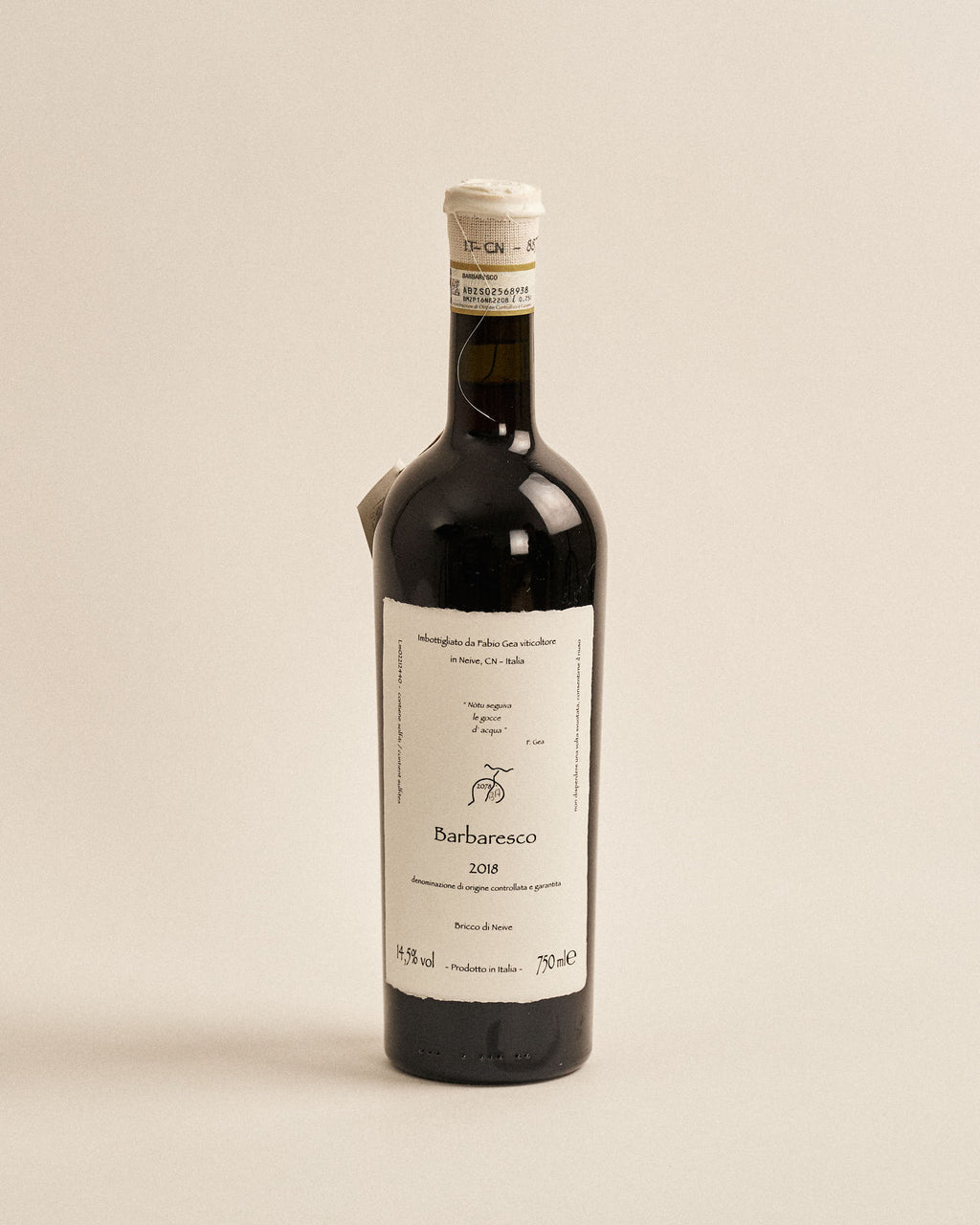 Fabio Gea 'Notu Seguiva Le Gocce D'Acqua' Barbaresco 2018 – Folkways