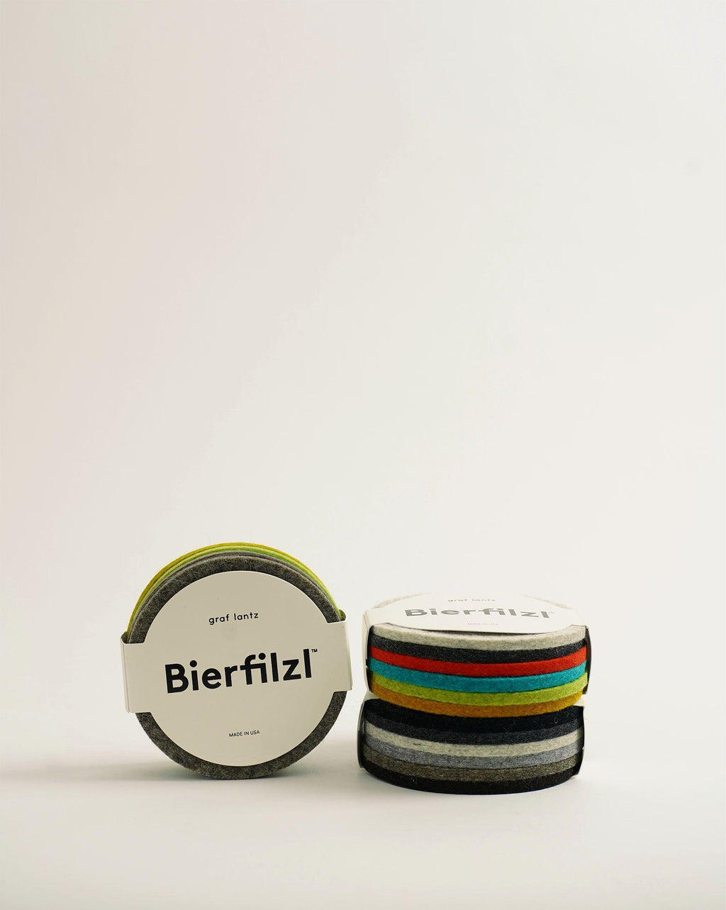 Four Pack Round Felt Coasters by Graf Lantz – Folkways