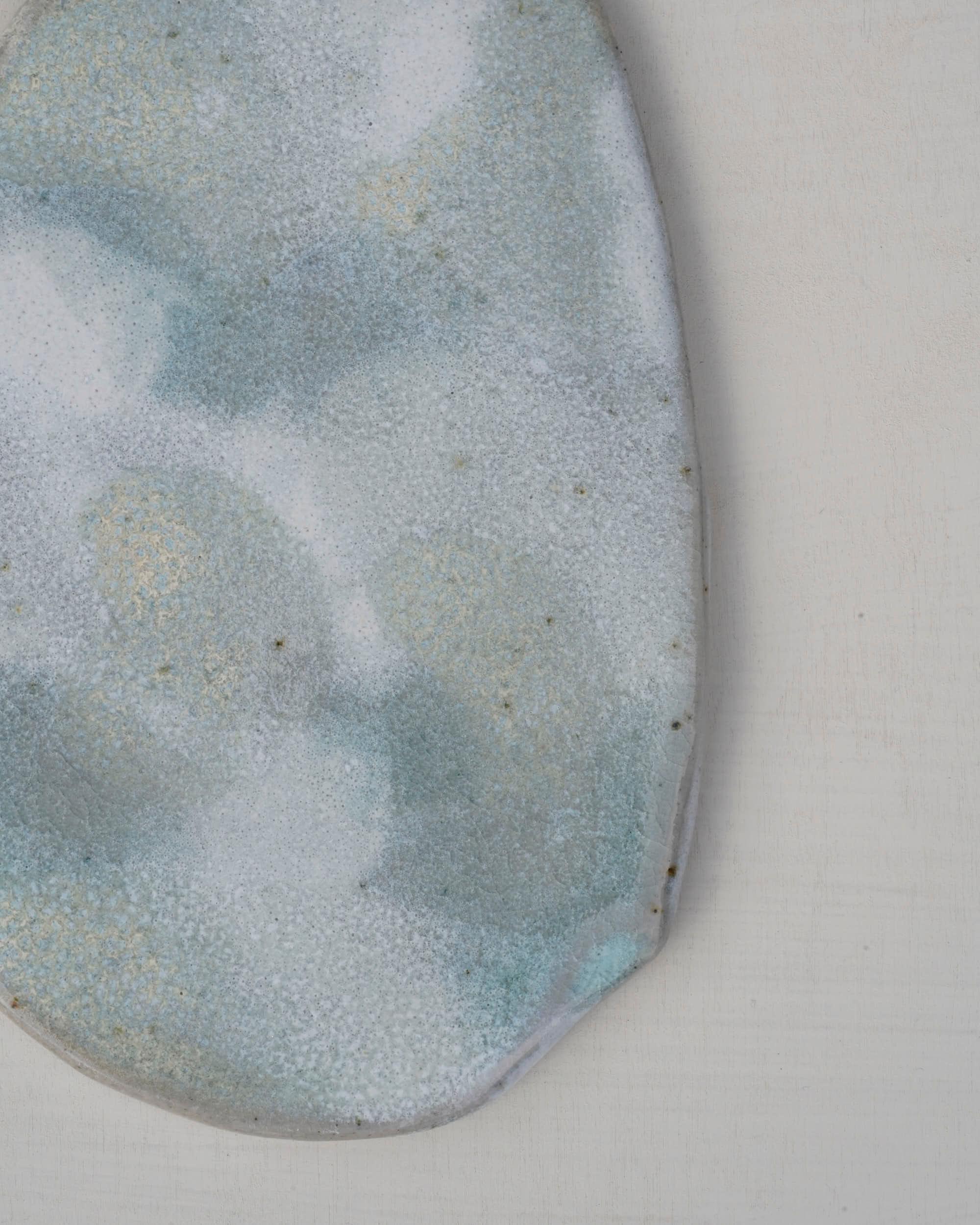 Handmade Ceramic Cheese Board Light Blue – Folkways